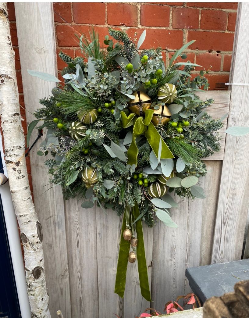 Jingle Bells Signature Lily and Myrtle Christmas Wreath Wednesday 26th ...